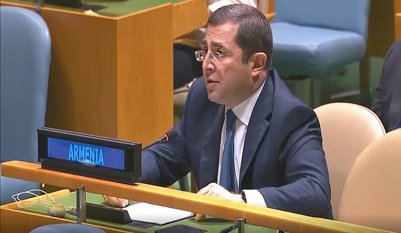 Mher Margaryan drew attention of participants of UN General Assembly ...