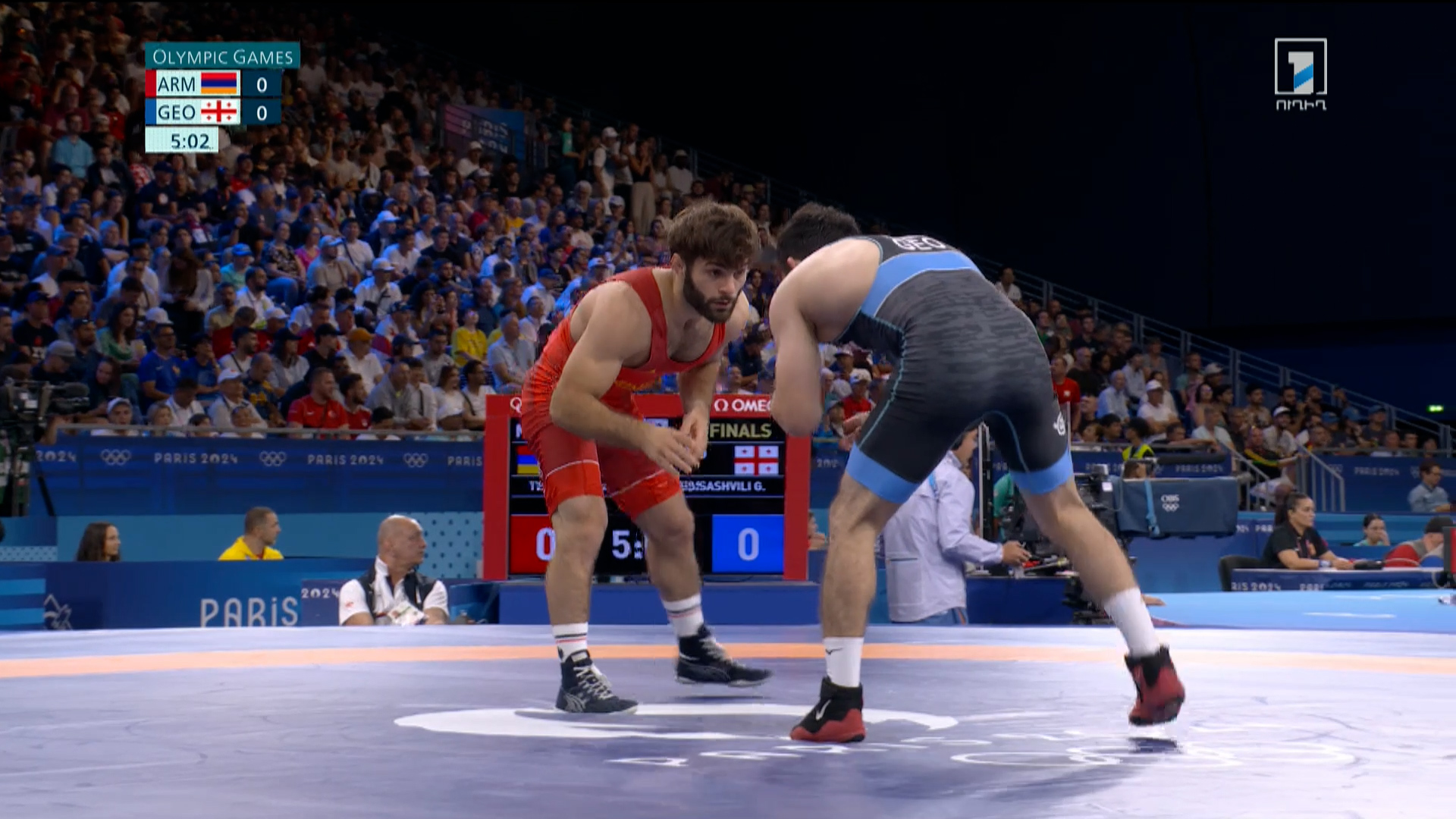 Paris 2024: wrestler Vazgen Tevanyan defeats Georgian opponent and advances to quarterfinals