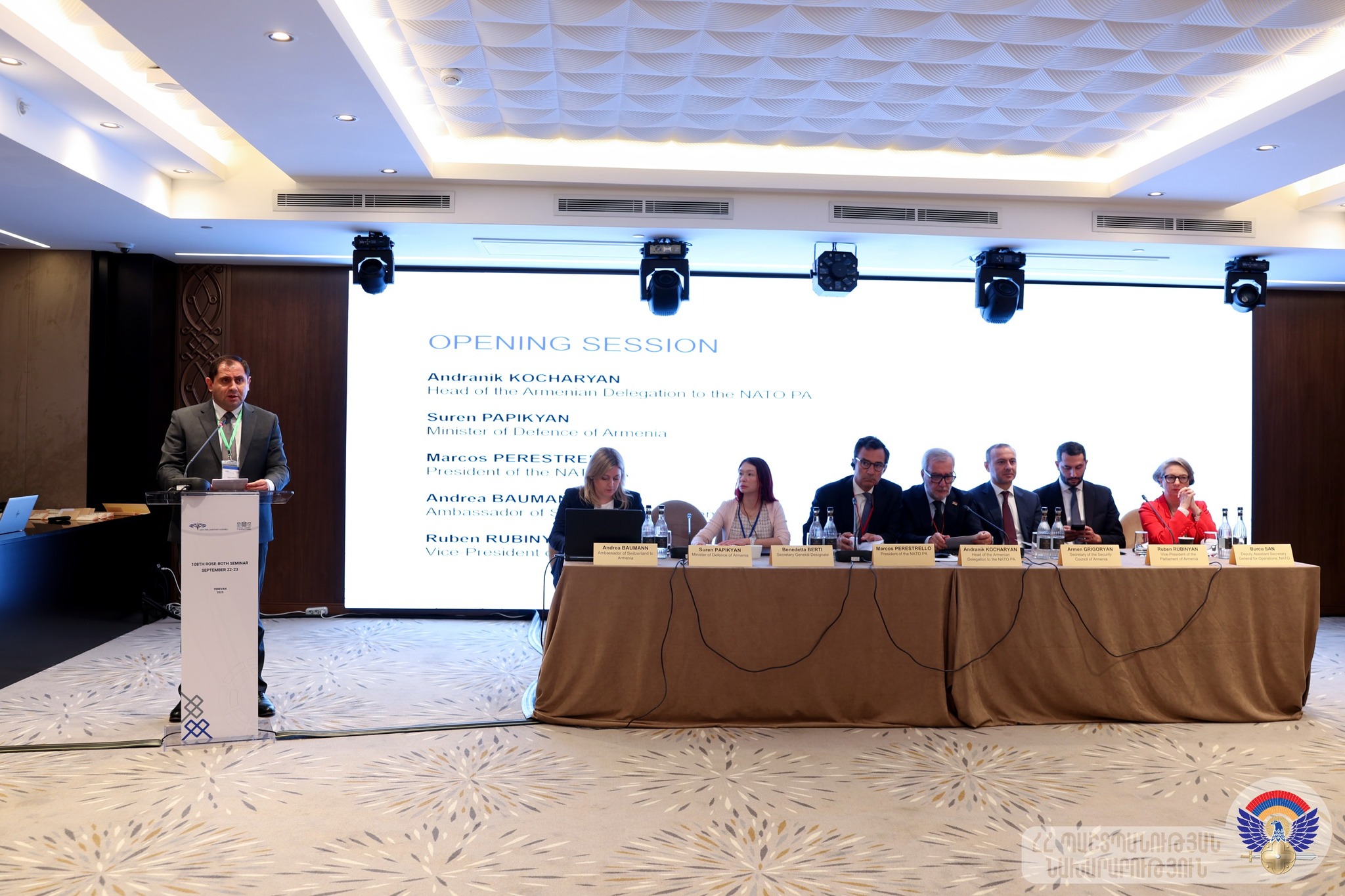 Suren Papikyan participated in NATO PA 108th Rose-Roth Seminar held in ...